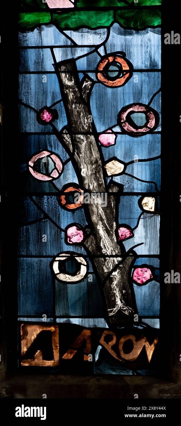 John Piper stained glass window detail Stock Photo - Alamy
