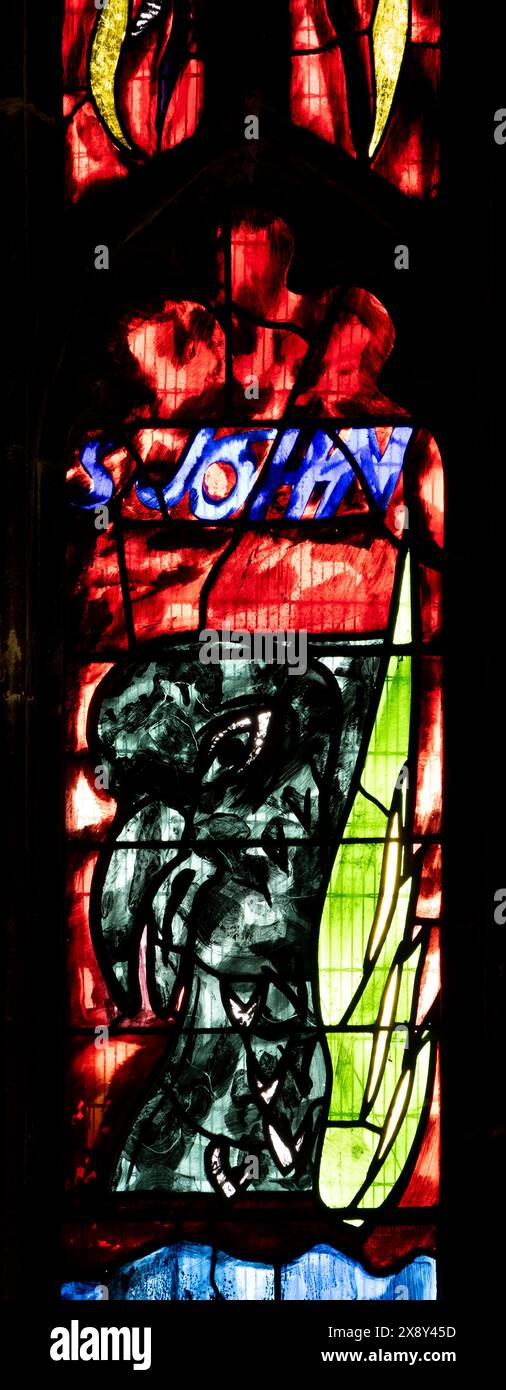 John Piper stained glass window detail Stock Photo - Alamy