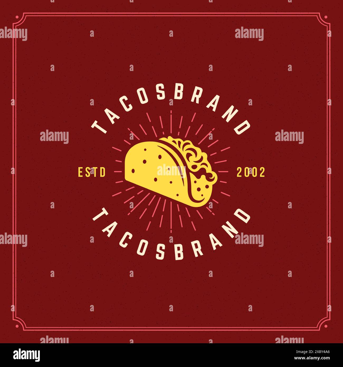 Tacos logo vector illustration. Hot dog sausage silhouette, good for ...