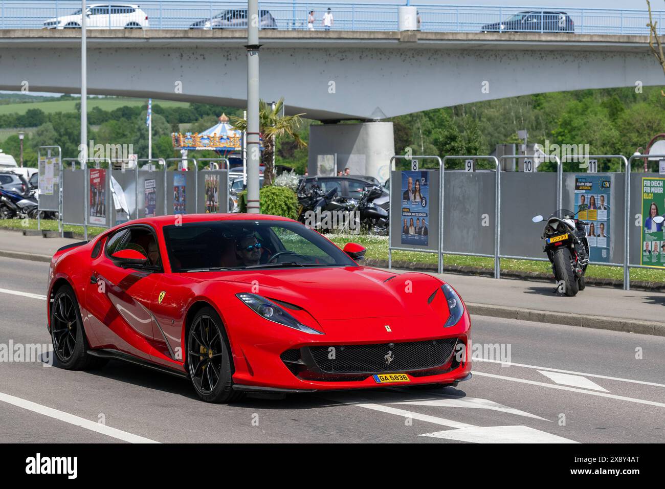 Red ferrari 812 superfast hi-res stock photography and images - Alamy