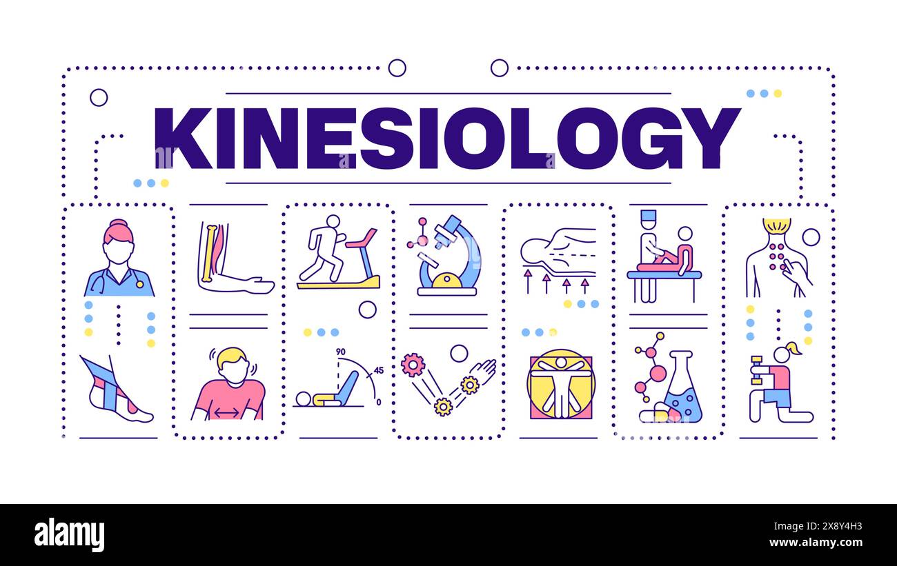 Kinesiology word concept isolated on white Stock Vector Image & Art - Alamy
