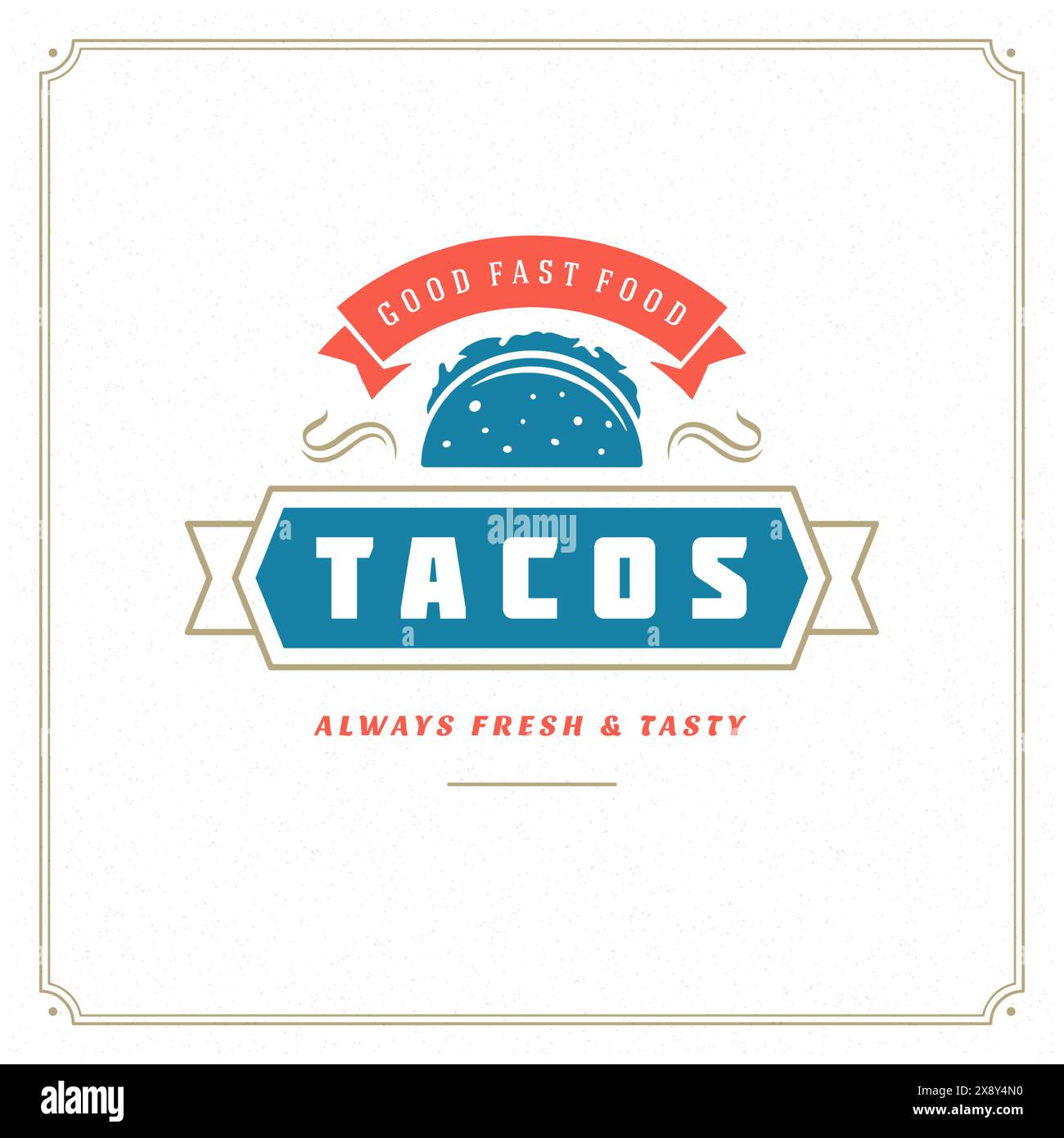 Tacos logo vector illustration. Hot dog sausage silhouette, good for ...