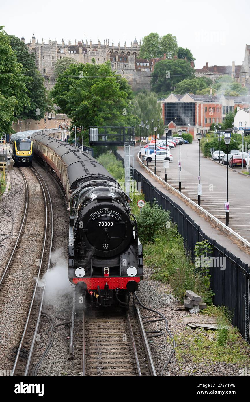 Windsor, UK. 28th May, 2024. It was a joy to see the Steam Dream Rail ...