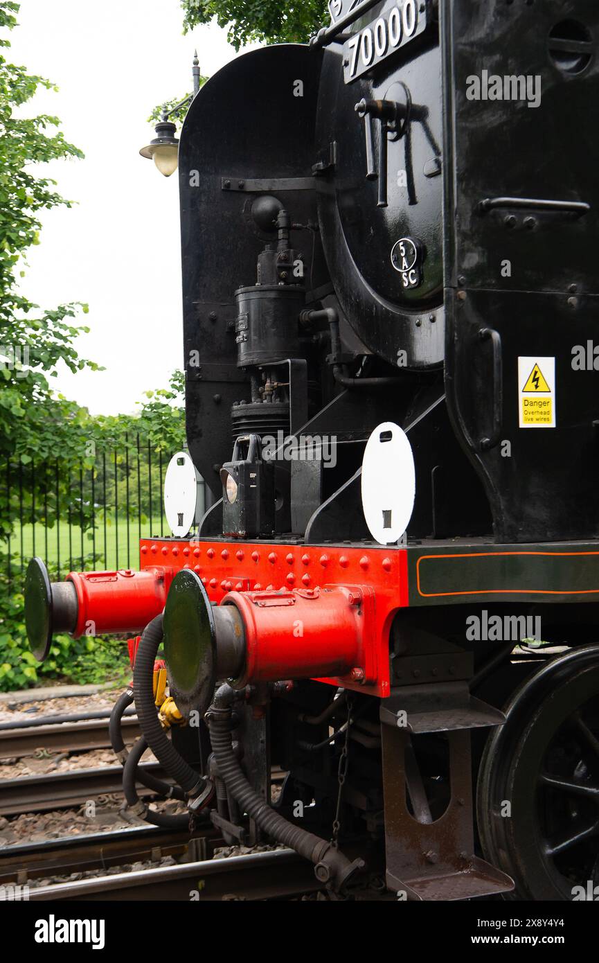 Number 70000 britannia is a preserved steam locomotive hi-res stock ...