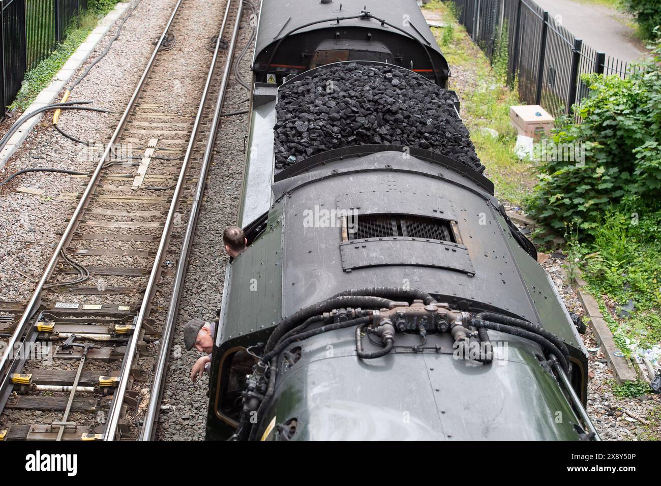 Number 70000 britannia is a preserved steam locomotive hi-res stock ...