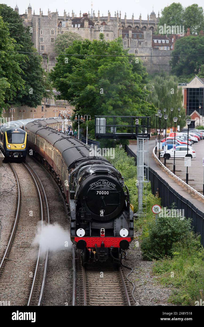 Windsor, UK. 28th May, 2024. It was a joy to see the Steam Dream Rail ...