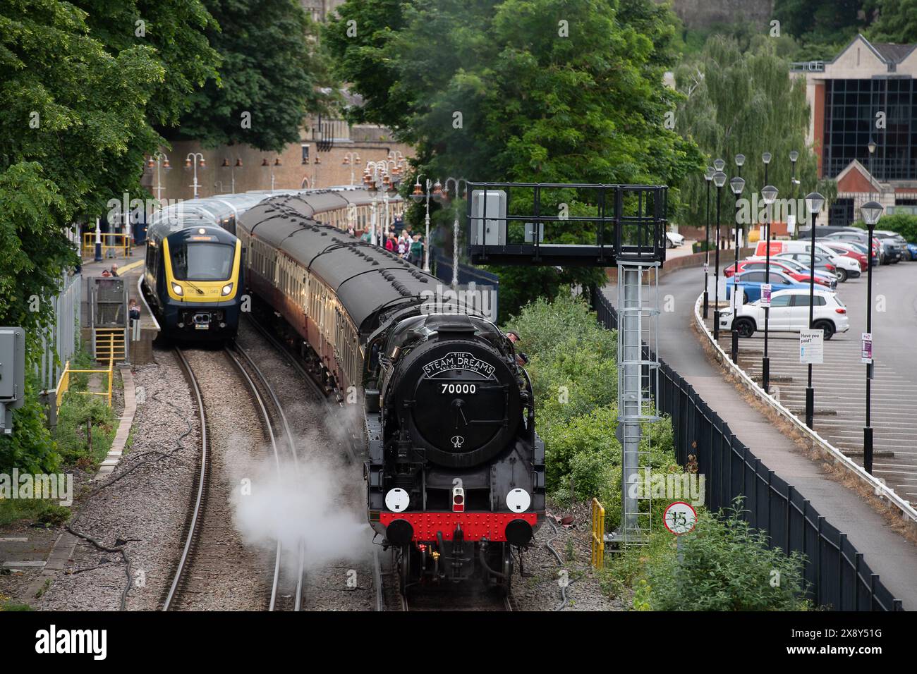Britannia class no 70000 britannia steam locomotive hi-res stock ...
