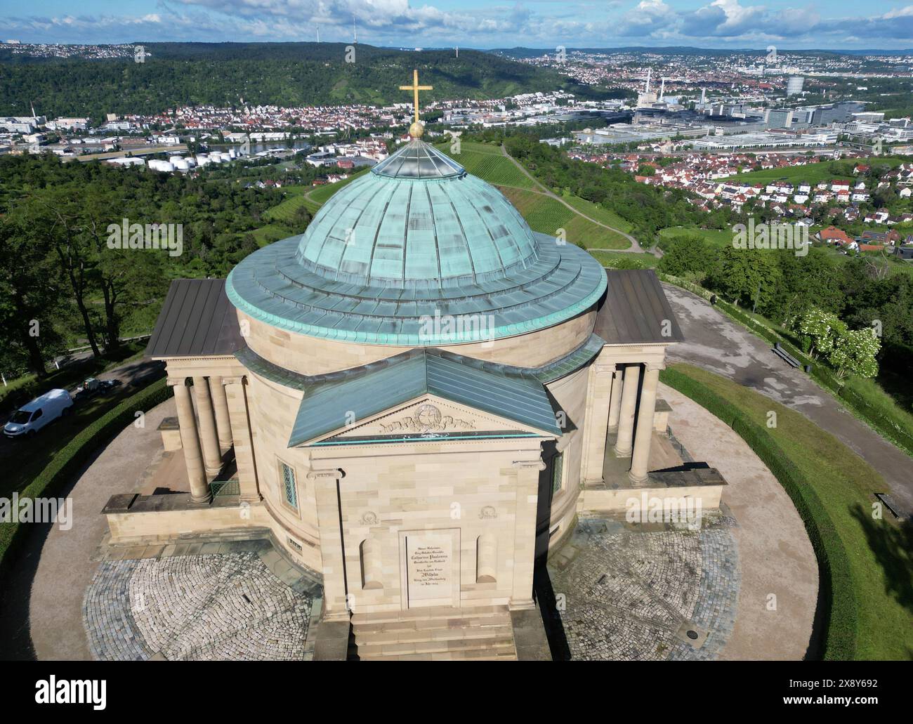 Stuttgart, Germany. 28th May, 2024. The burial chapel on Württemberg ...