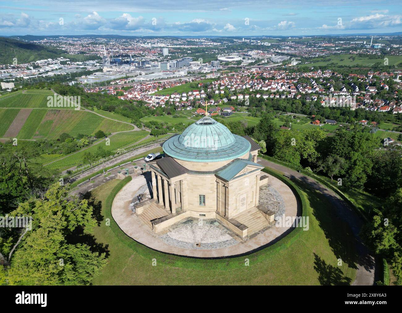 Stuttgart, Germany. 28th May, 2024. The burial chapel on Württemberg ...