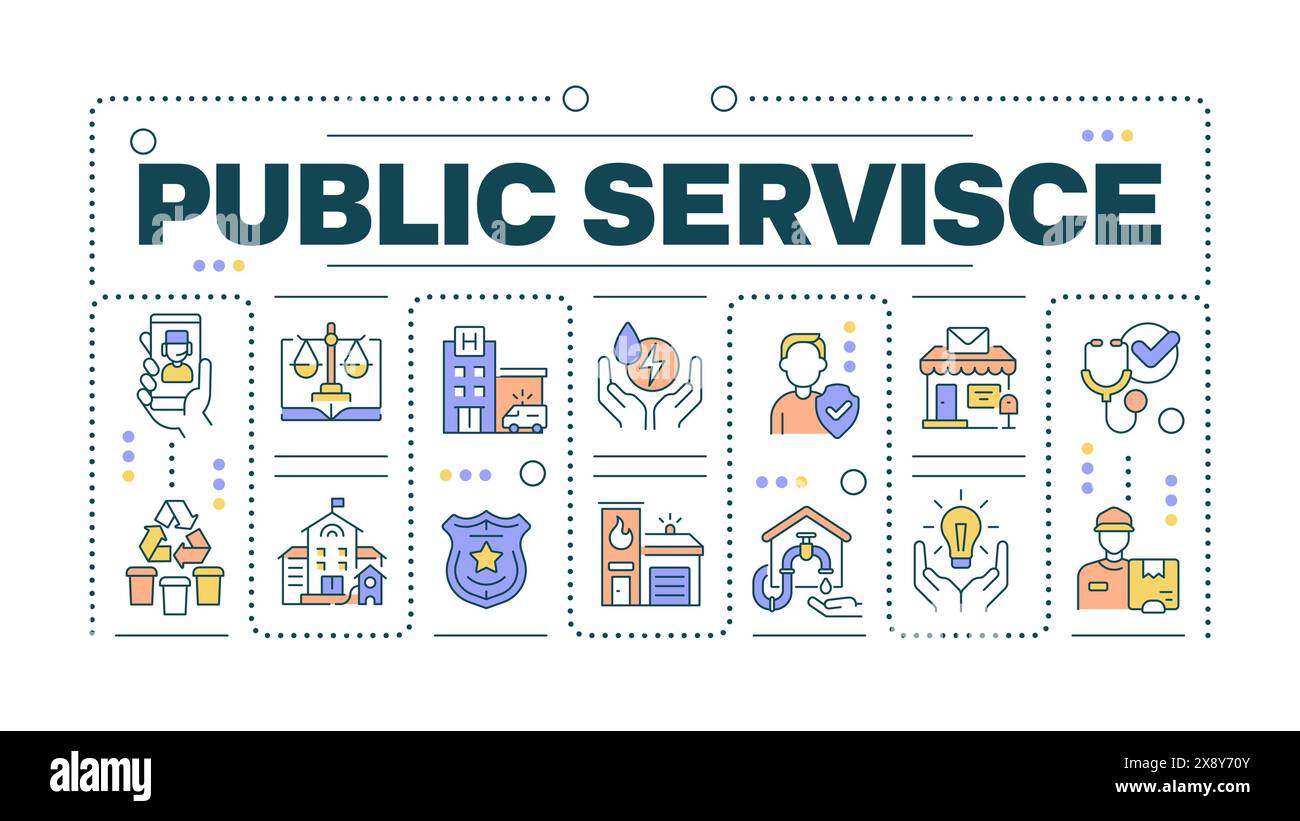 Public service sector art Stock Vector Images - Alamy