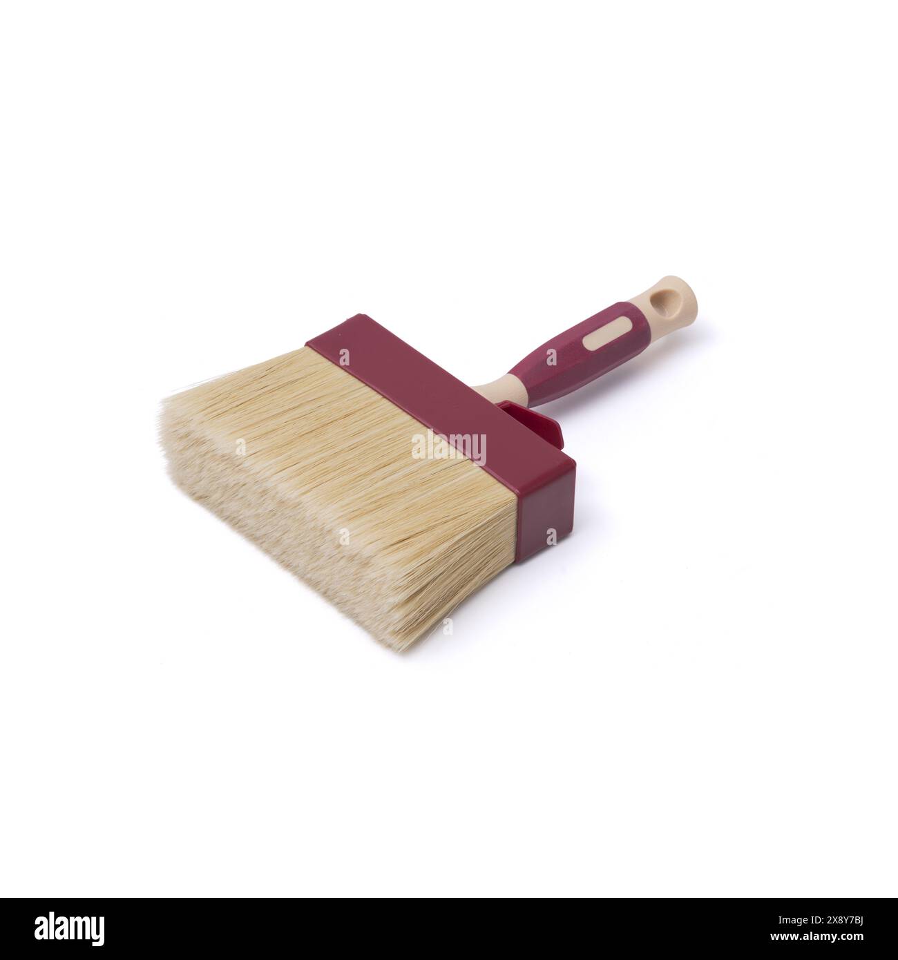 New clean whitewash brush isolated on white background, painting and ...