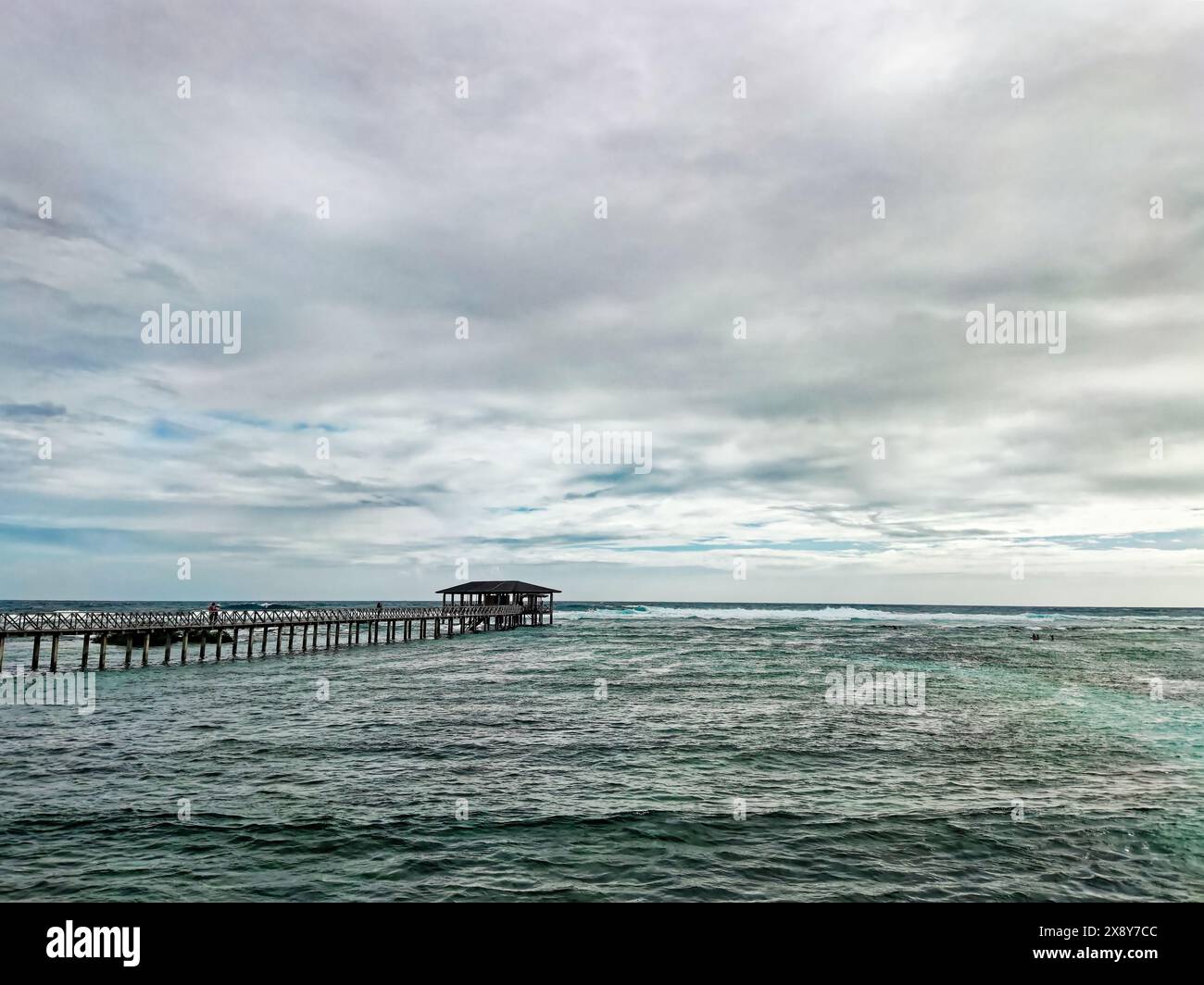 Surfing island in Surigao del Norte in the Philippines Stock Photo - Alamy