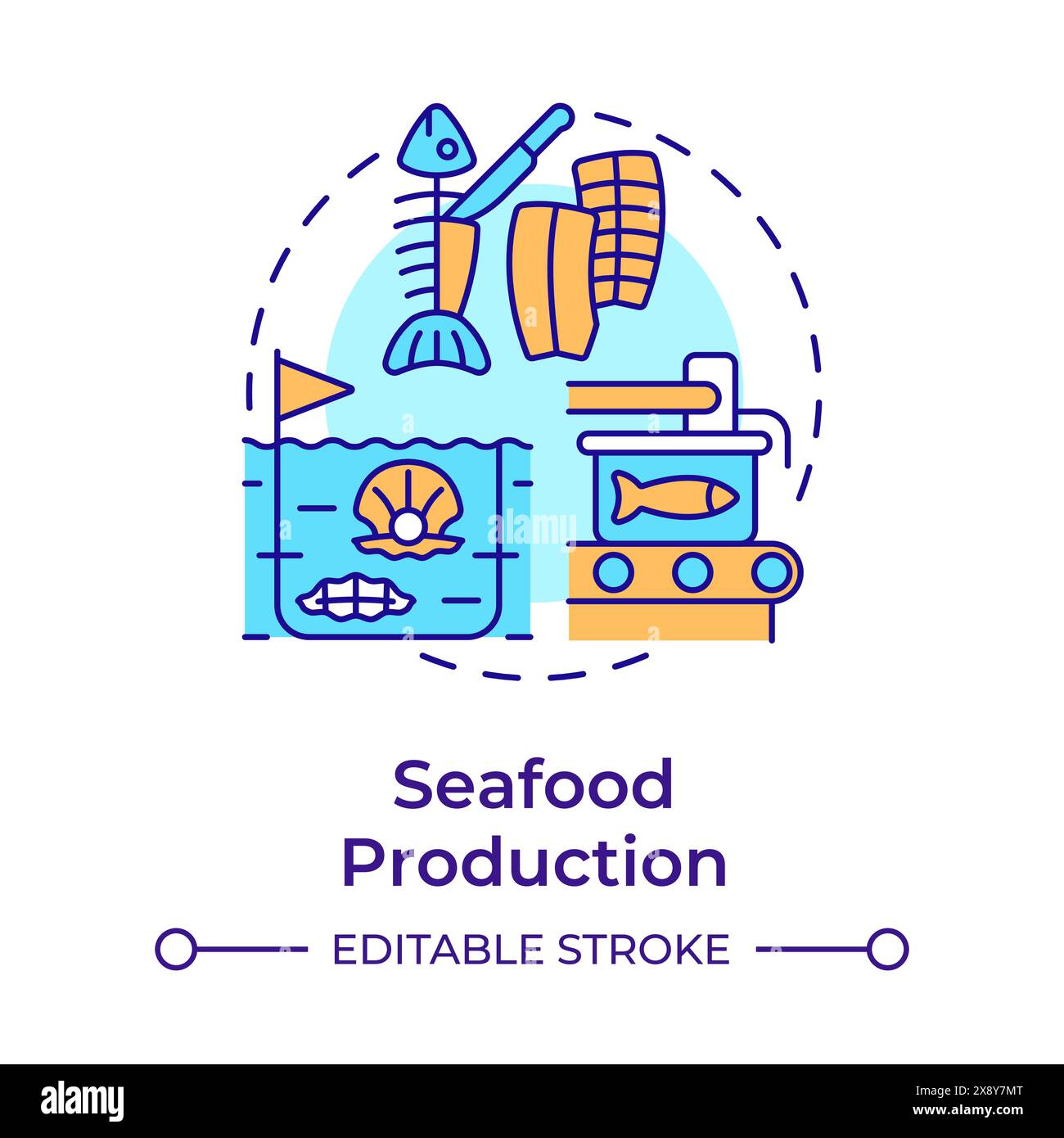 Seafood harvesting Stock Vector Images - Alamy