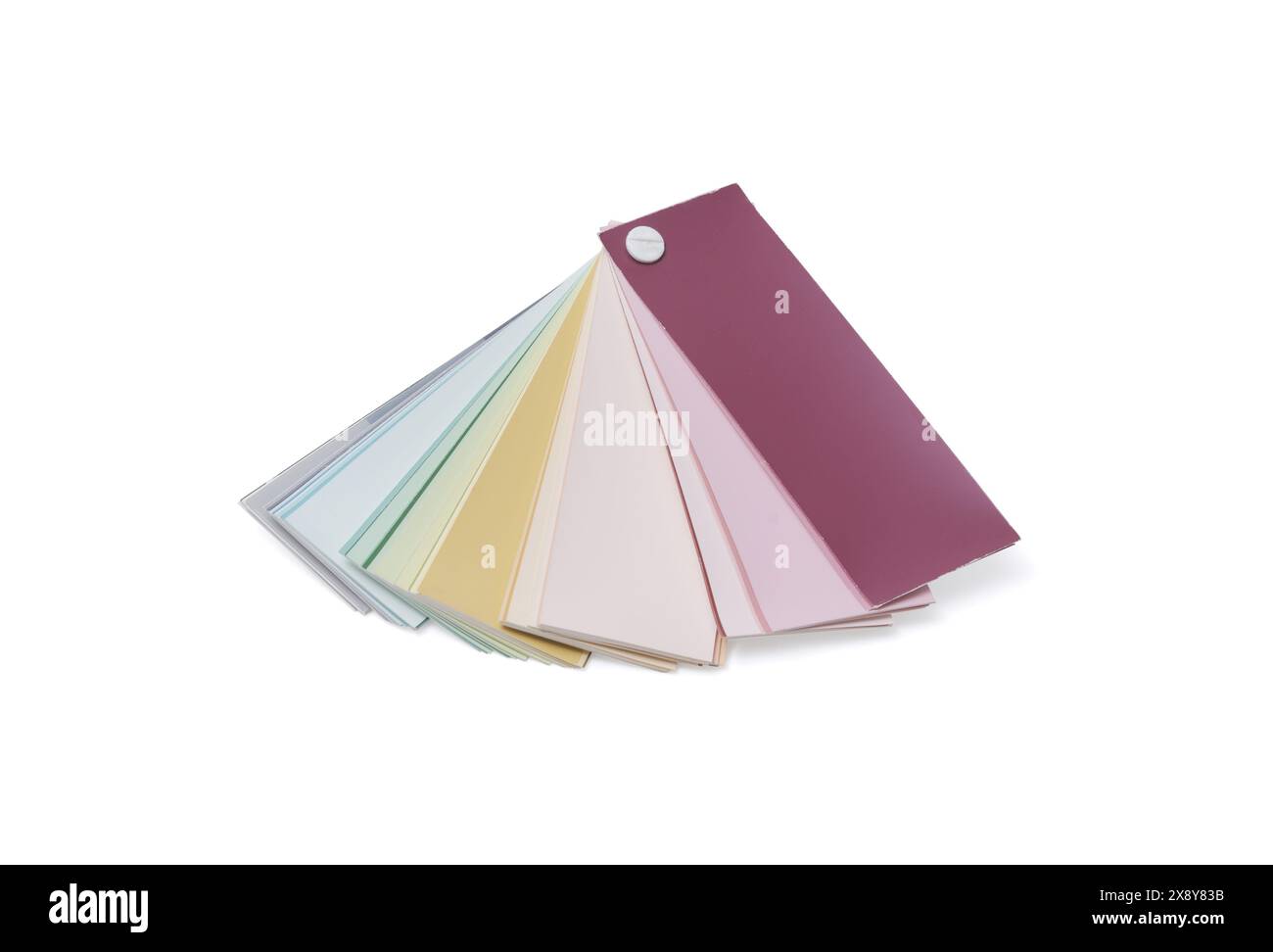 Paint color swatches palette, isolated on white background, design and ...