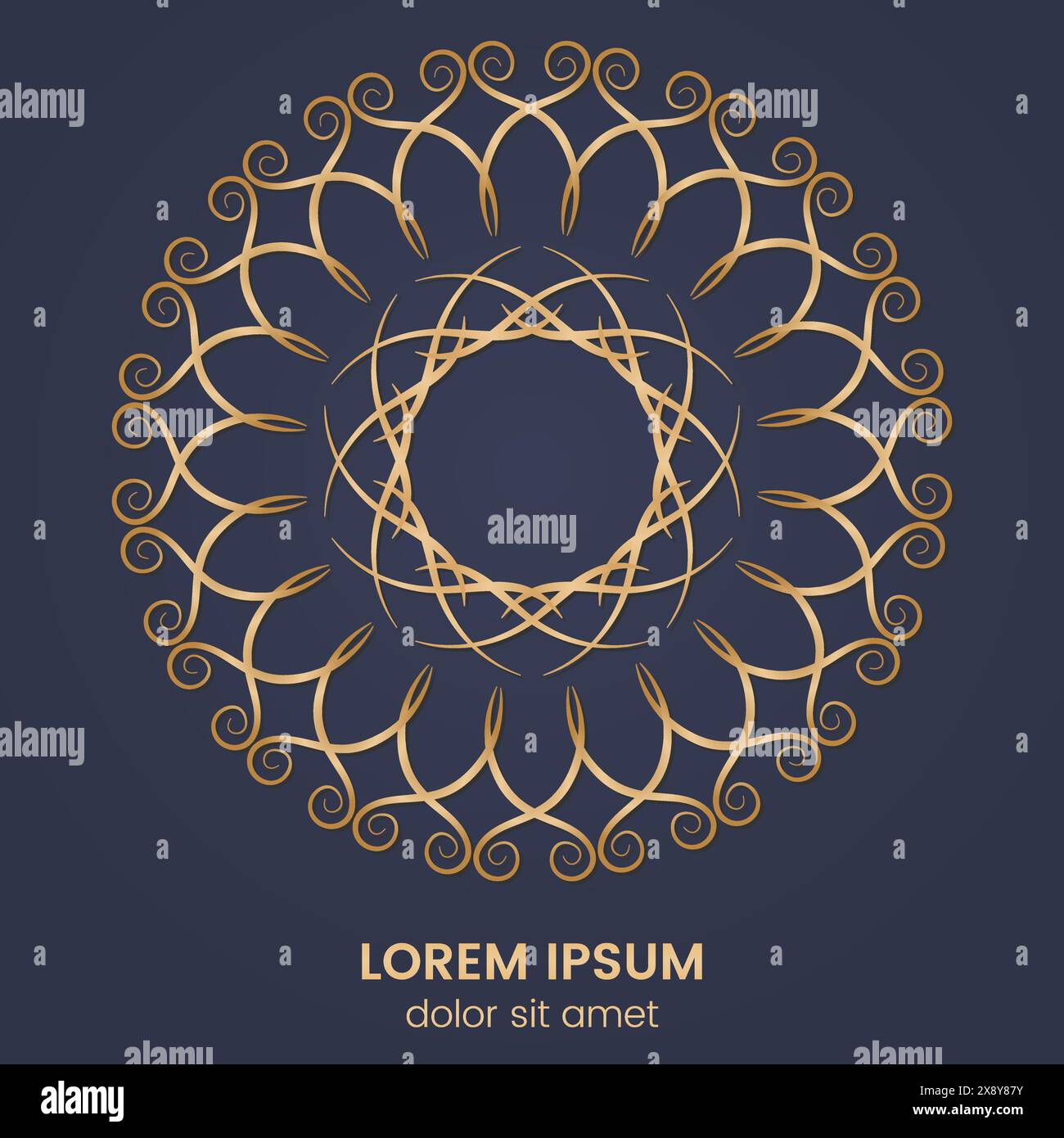 Royal blue and gold logo background hi-res stock photography and images ...