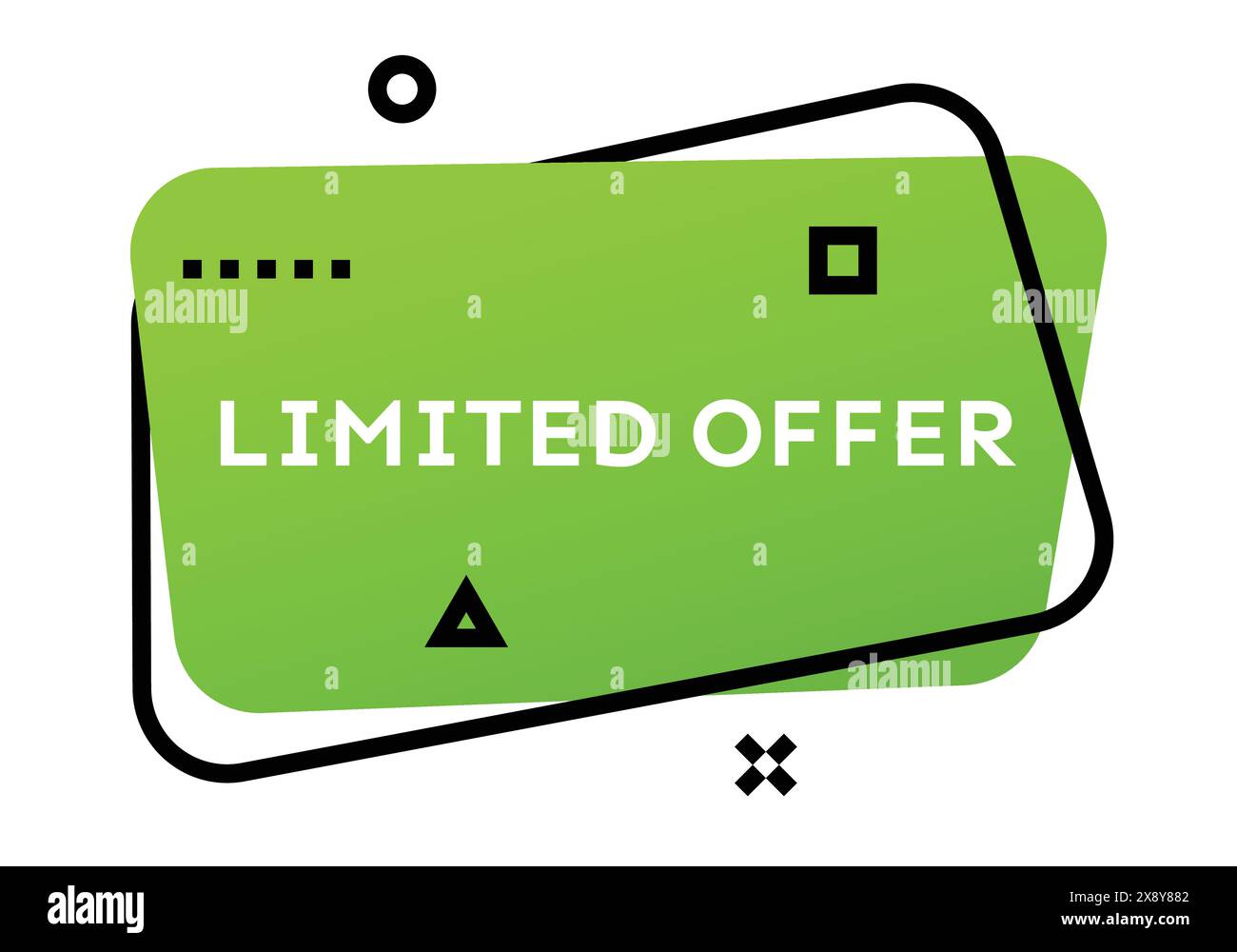 Limited offer green geometric trendy banner. Modern gradient shape with ... Limited offer green geometric trendy banner. Modern gradient shape with ...