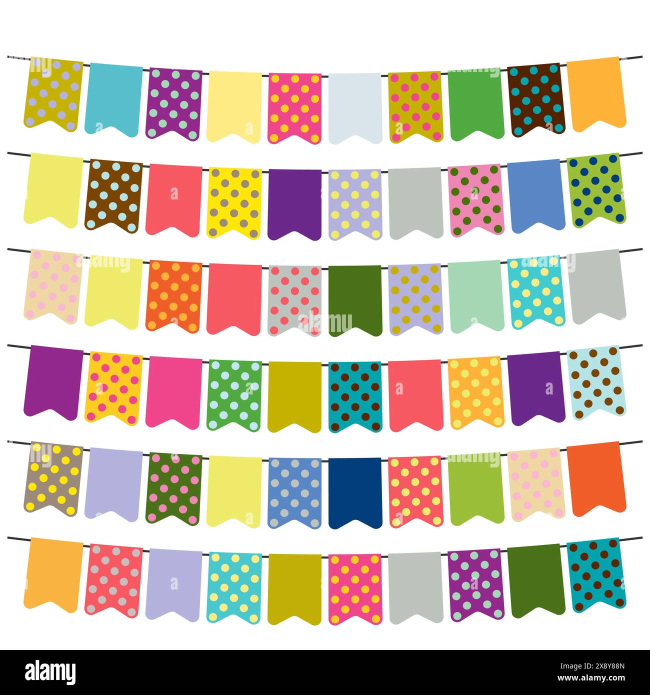 Flags celebration flying Stock Vector Images - Alamy