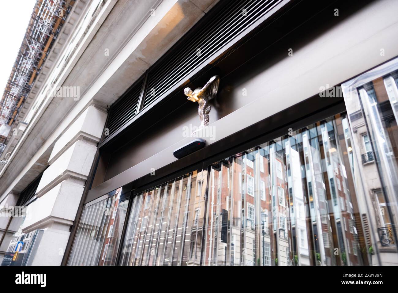 Rolls-Royce Advertising logo, banner, car dealership building, British ...