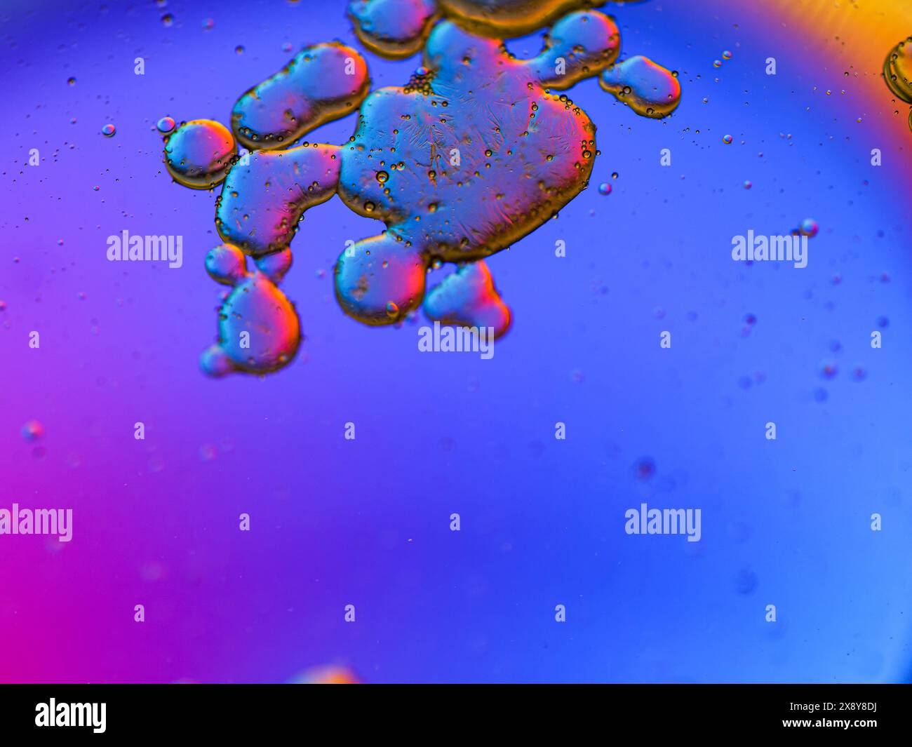 Mixture of water and oil, beautiful color abstract background. Abstract ...