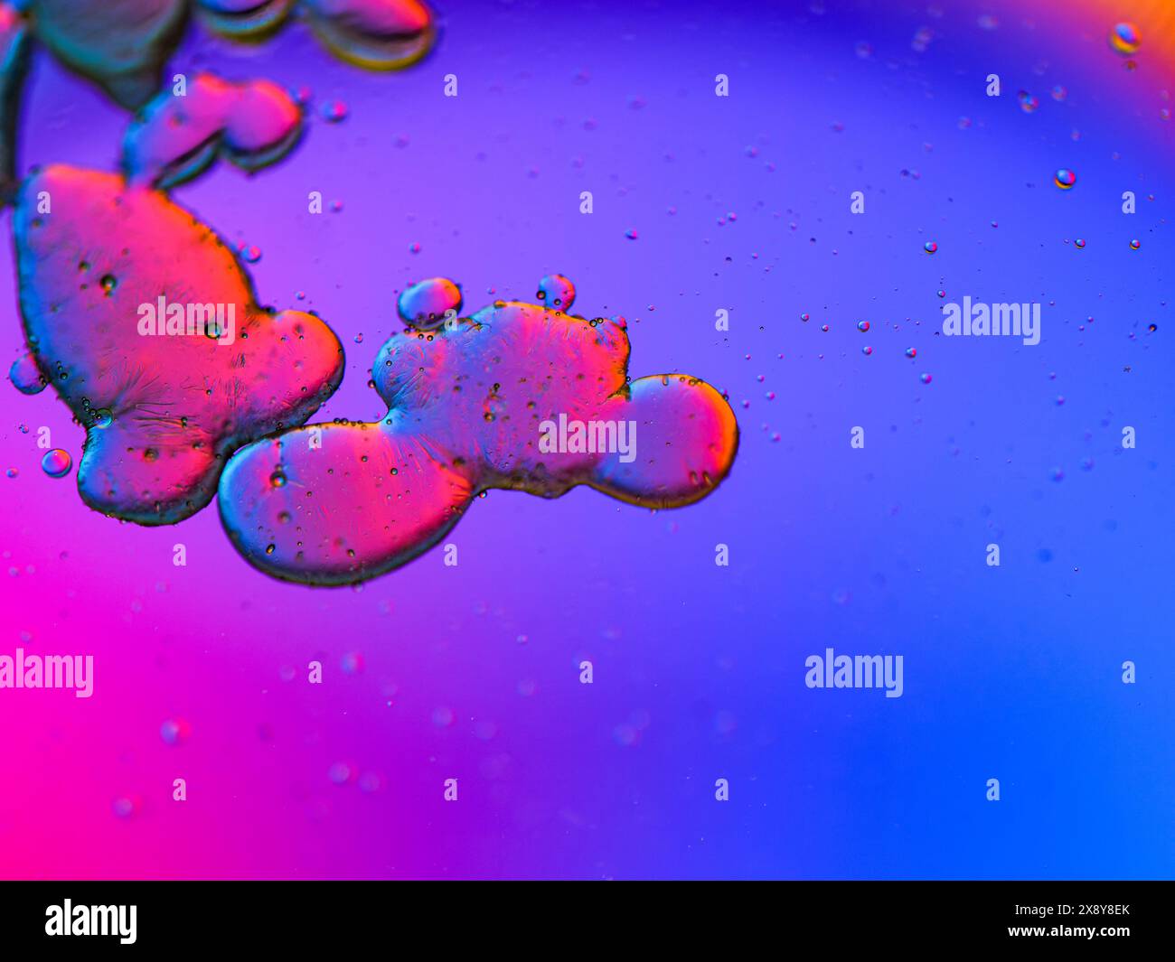 Mixture of water and oil, beautiful color abstract background. Abstract ...