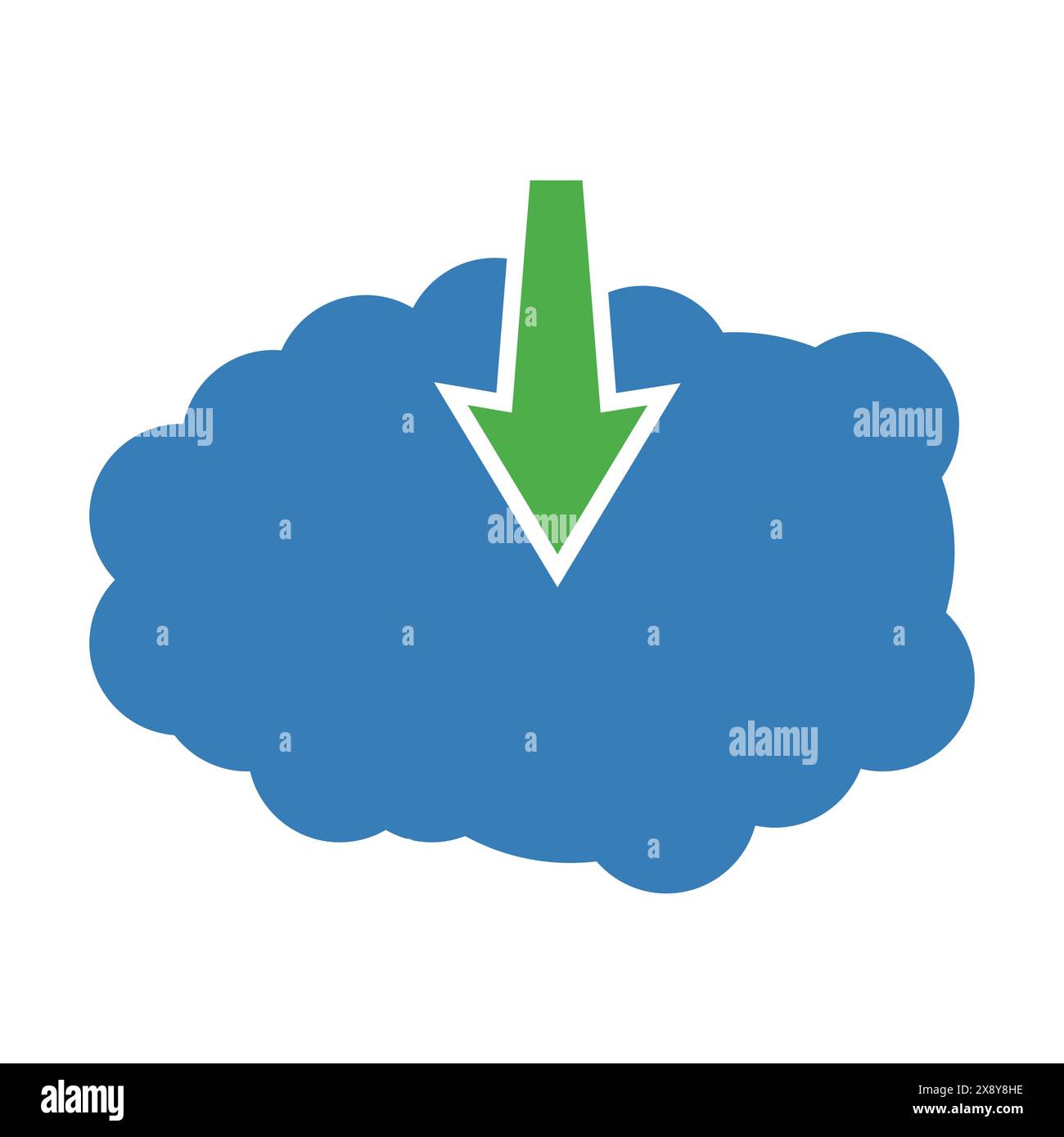 Download cloud icon. Vector illustration Stock Vector Image & Art - Alamy
