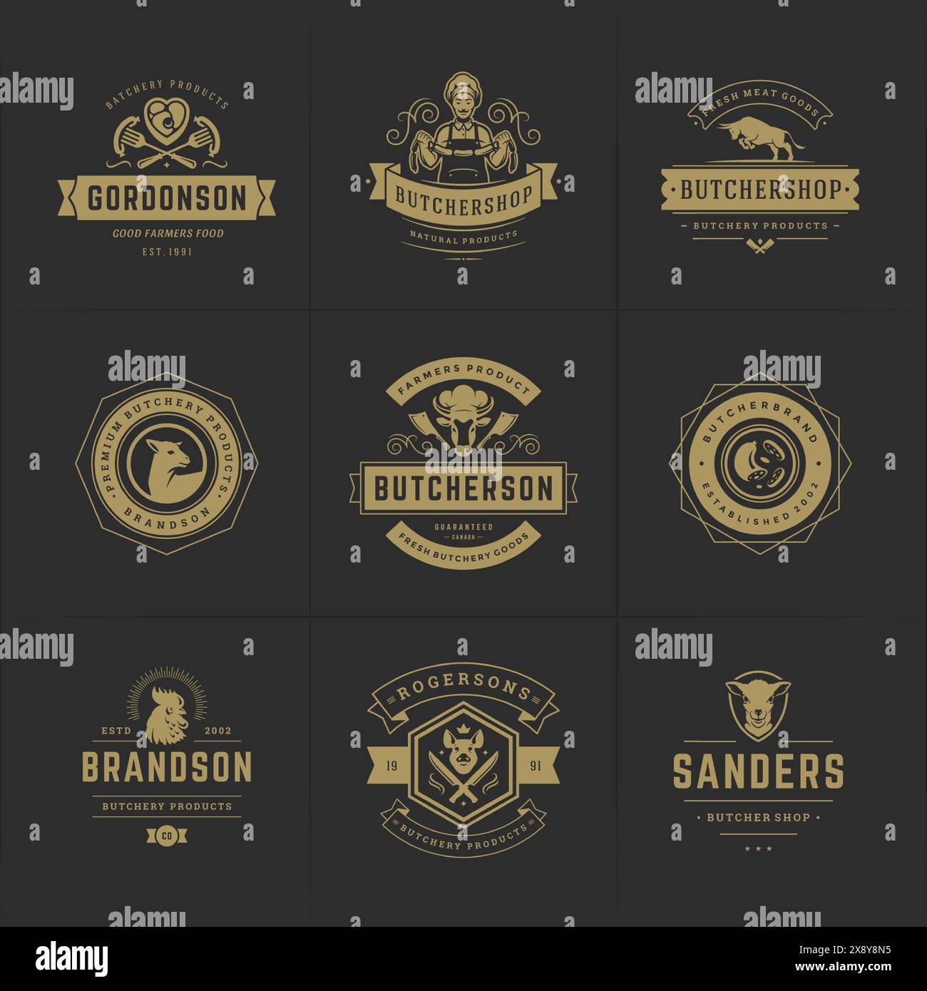 Farm house logos Stock Vector Images - Alamy