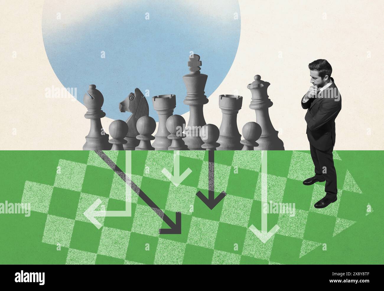 Collage chess poster hi-res stock photography and images - Alamy