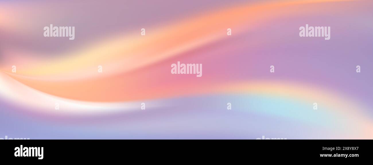 Mauve and purple abstract bg with horizontal gradient waves, neon ...