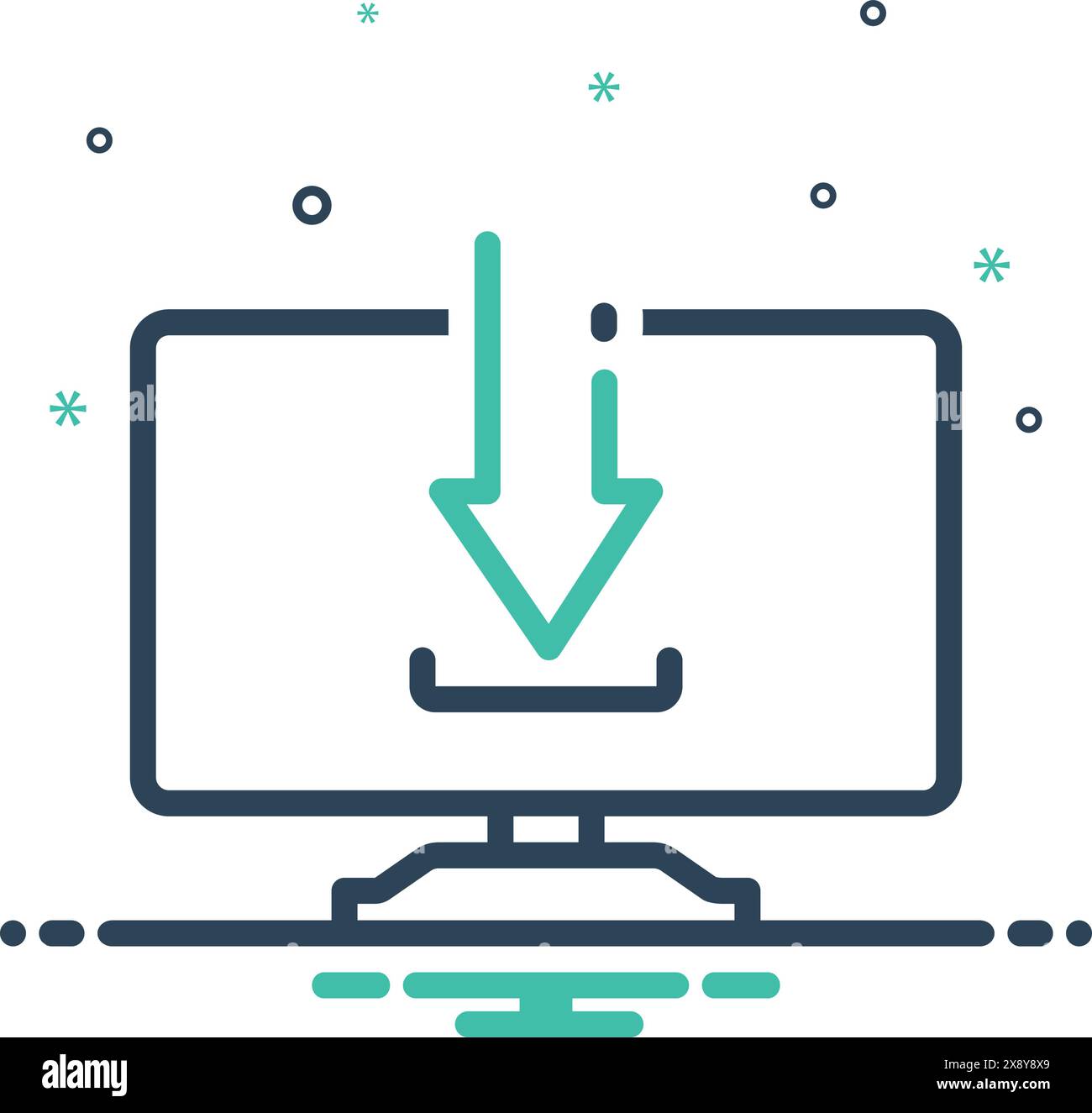 Icon for download,initialize Stock Vector Image & Art - Alamy