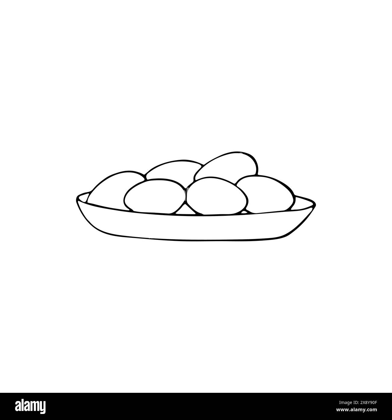 Easter Egg Outline Drawing