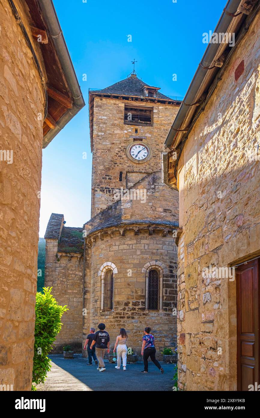 France, Lot, Dordogne Valley, Autoire, medieval village labeled Les ...