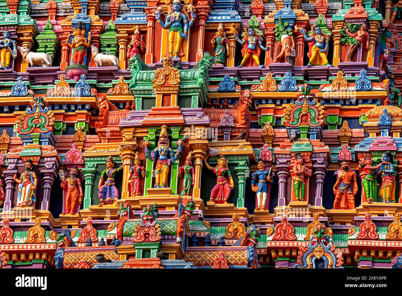 India, Tamil Nadu, Madurai, hindu temple of Alagar Kovil Stock Photo ...