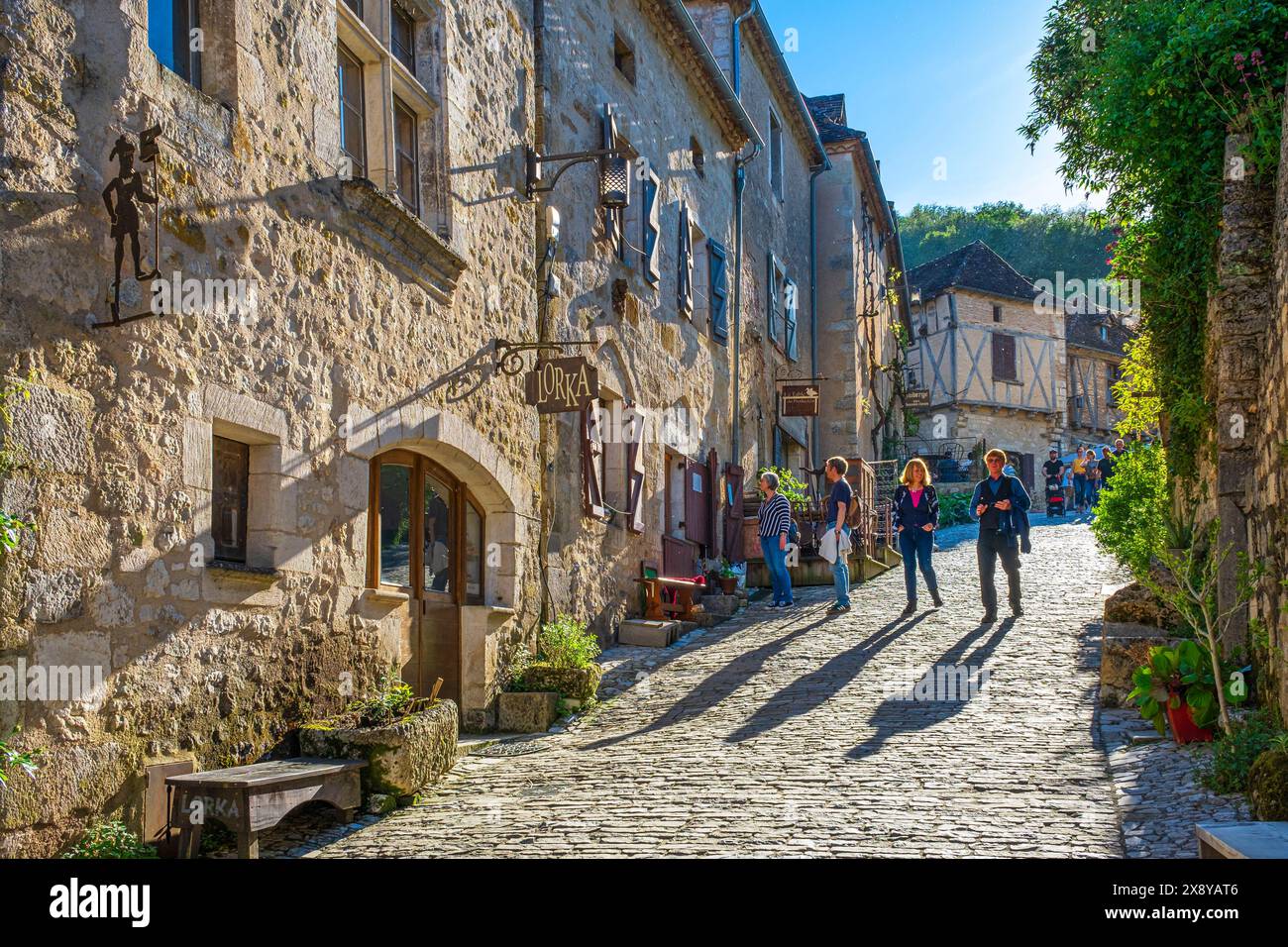 France, Lot, Causses du Quercy Regional Natural Park, Saint Cirq ...