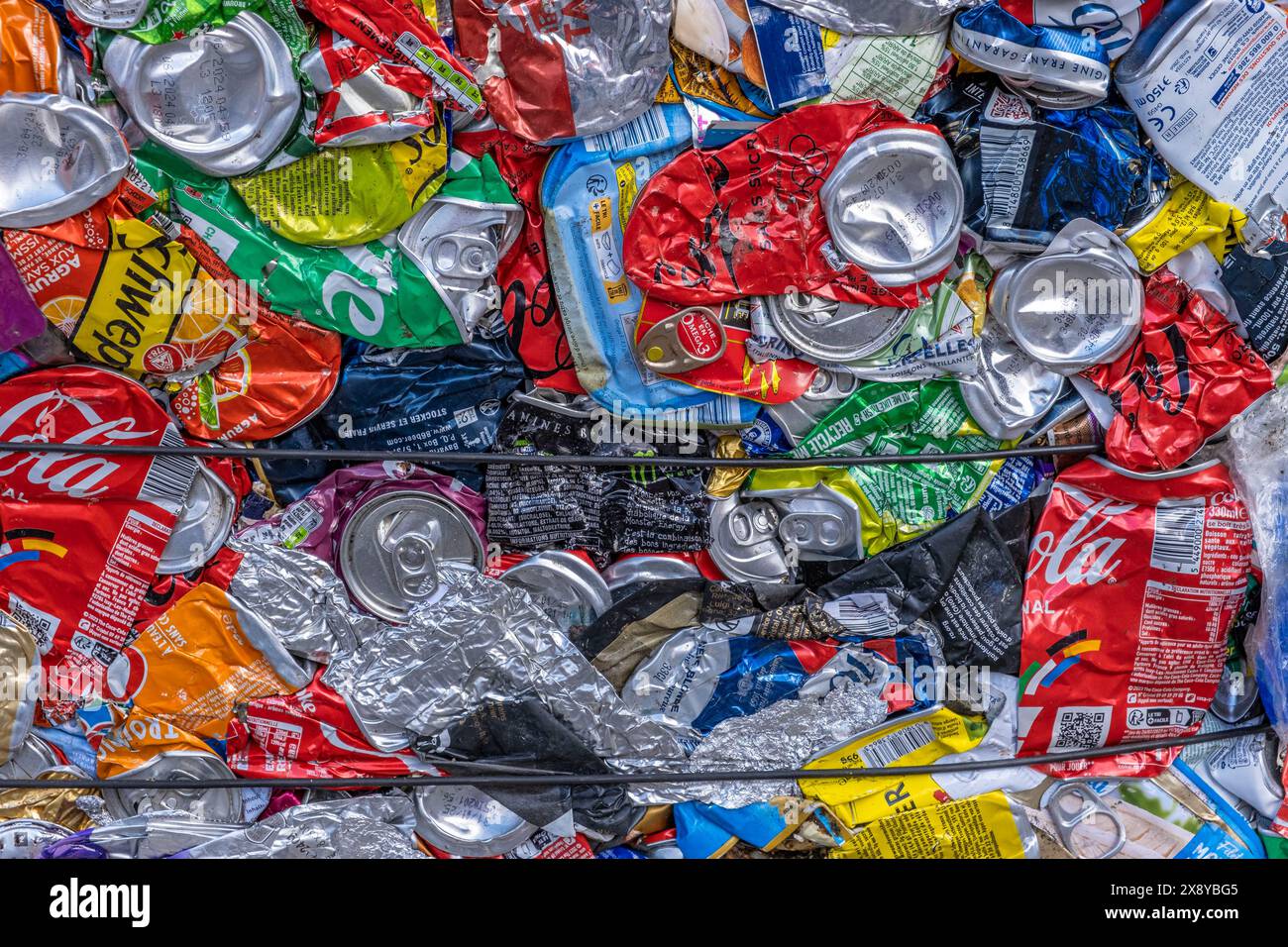 France, Puy de Dome, Clermont Ferrand, household-waste sorting ...