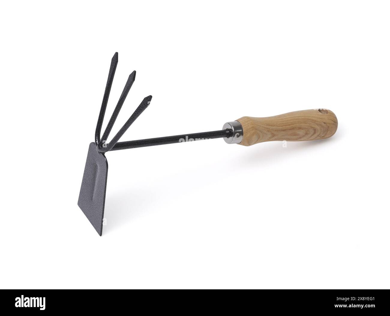 Hand hoe isolated on white background, gardening supplies and tools ...