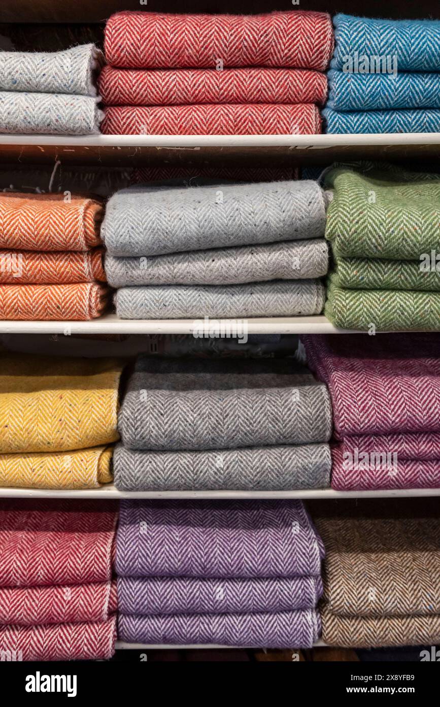 Ireland, County Donegal, Ardara, Eddie Doherty's Handwoven Tweeds Stock ...