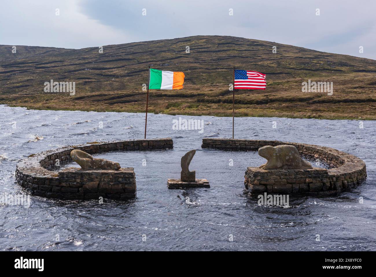 Ireland, County Donegal, Arranmore Island, Beaver Island Monument Stock ...