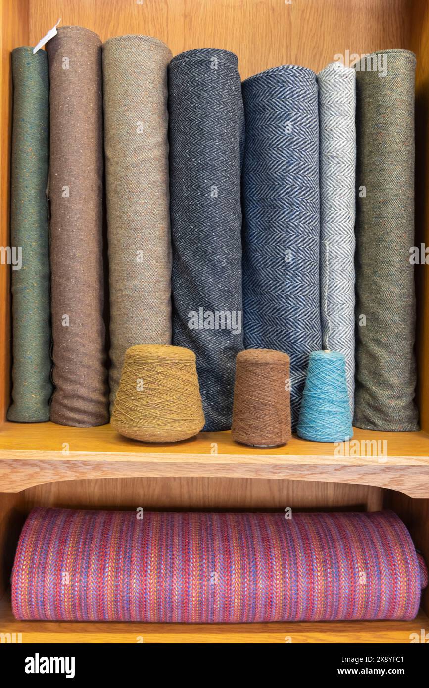 Ireland, County Donegal, Ardara, Eddie Doherty's Handwoven Tweeds Stock ...