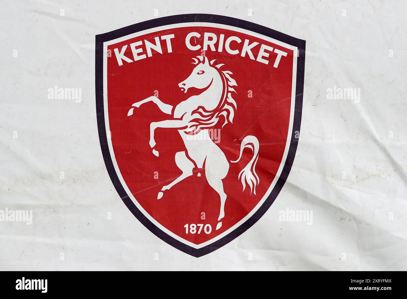 Kent Cricket crest during Kent CCC vs Essex CCC, Vitality County ...