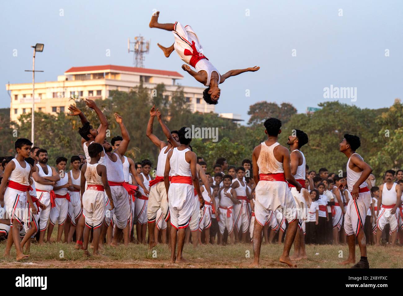 India, Kerala, Kannur, Kalaripayat is the martial art of Kerala Stock ...