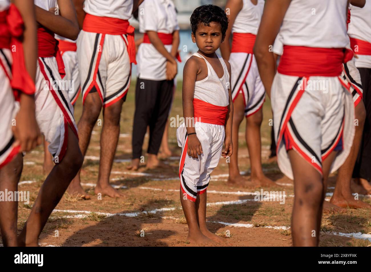 India, Kerala, Kannur, Kalaripayat is the martial art of Kerala Stock ...