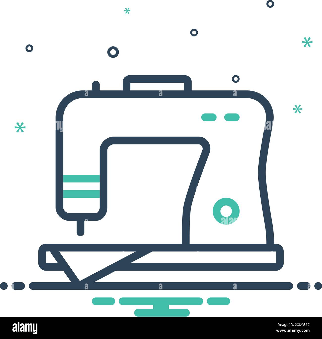Sewing apparatus Stock Vector Images - Alamy
