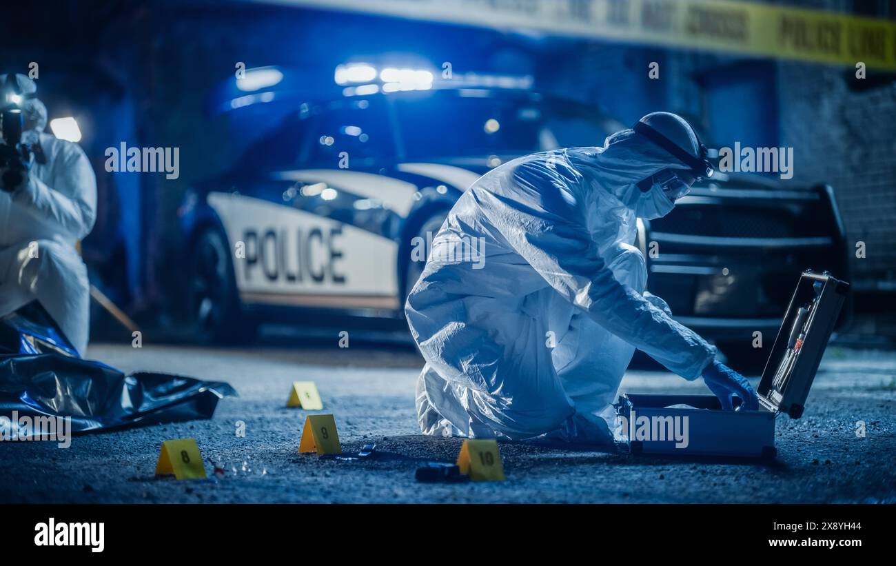 Crime scene murder investigation bloody hi-res stock photography and ...