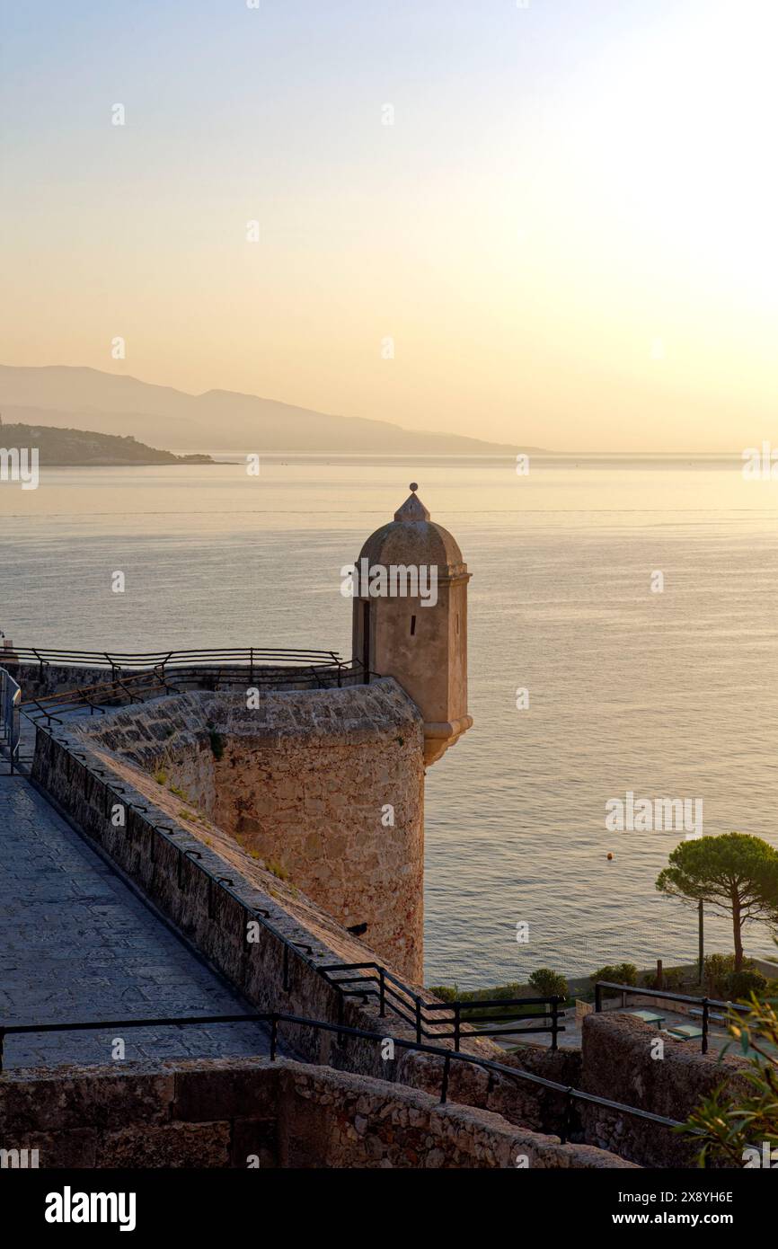 Principality of Monaco, Monaco, the Rock (le Rocher) and the ramparts ...
