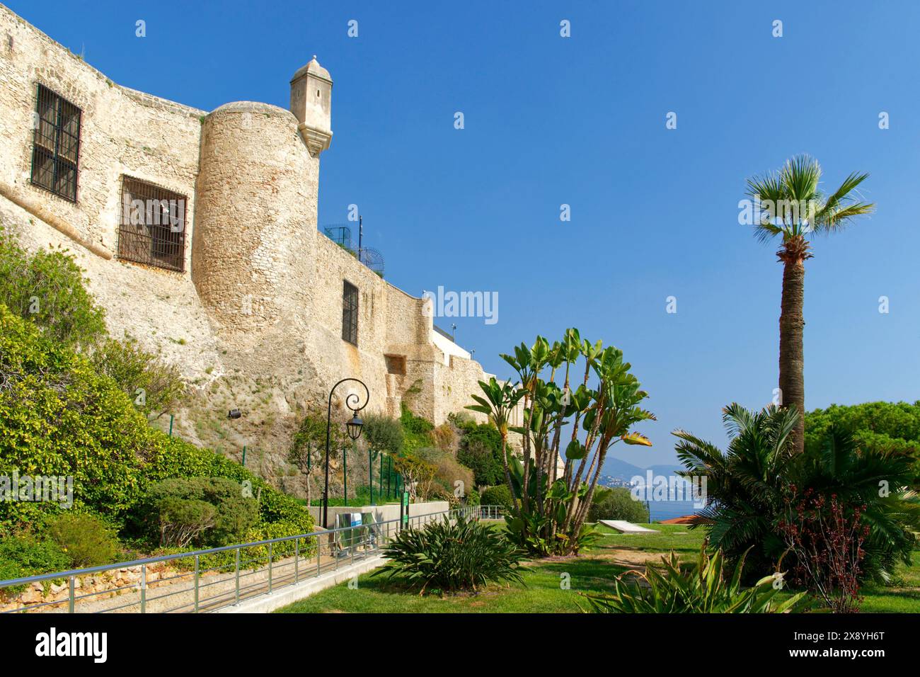 Principality of Monaco, Monaco, the Rock (le Rocher) and the ramparts ...