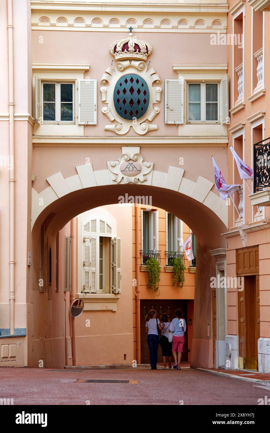 Principality of Monaco, Monaco, Place du Palais (Palace square), rue ...