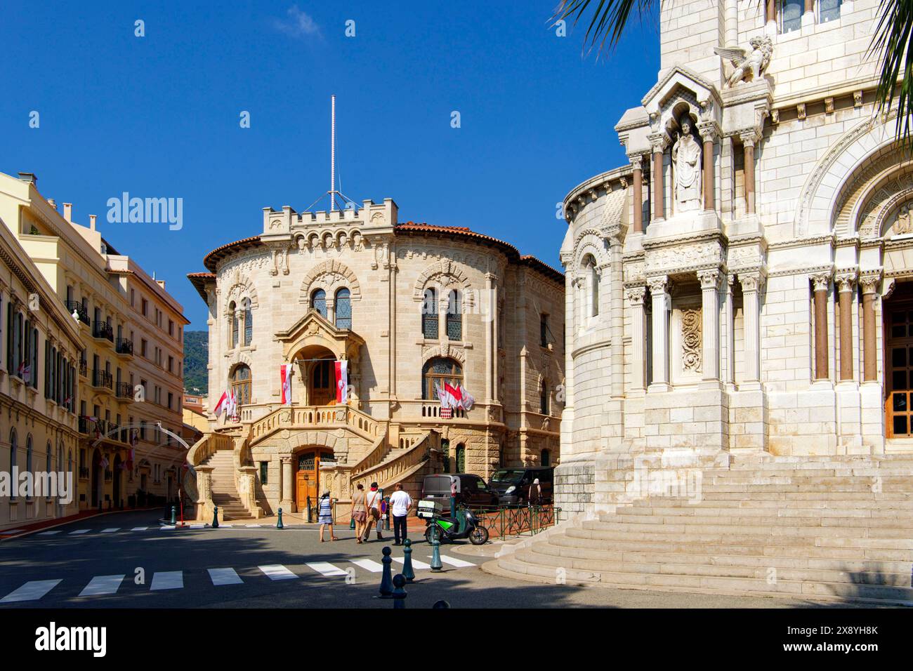 Principality of Monaco, Monaco, in the old city on the Rock, Palace of ...