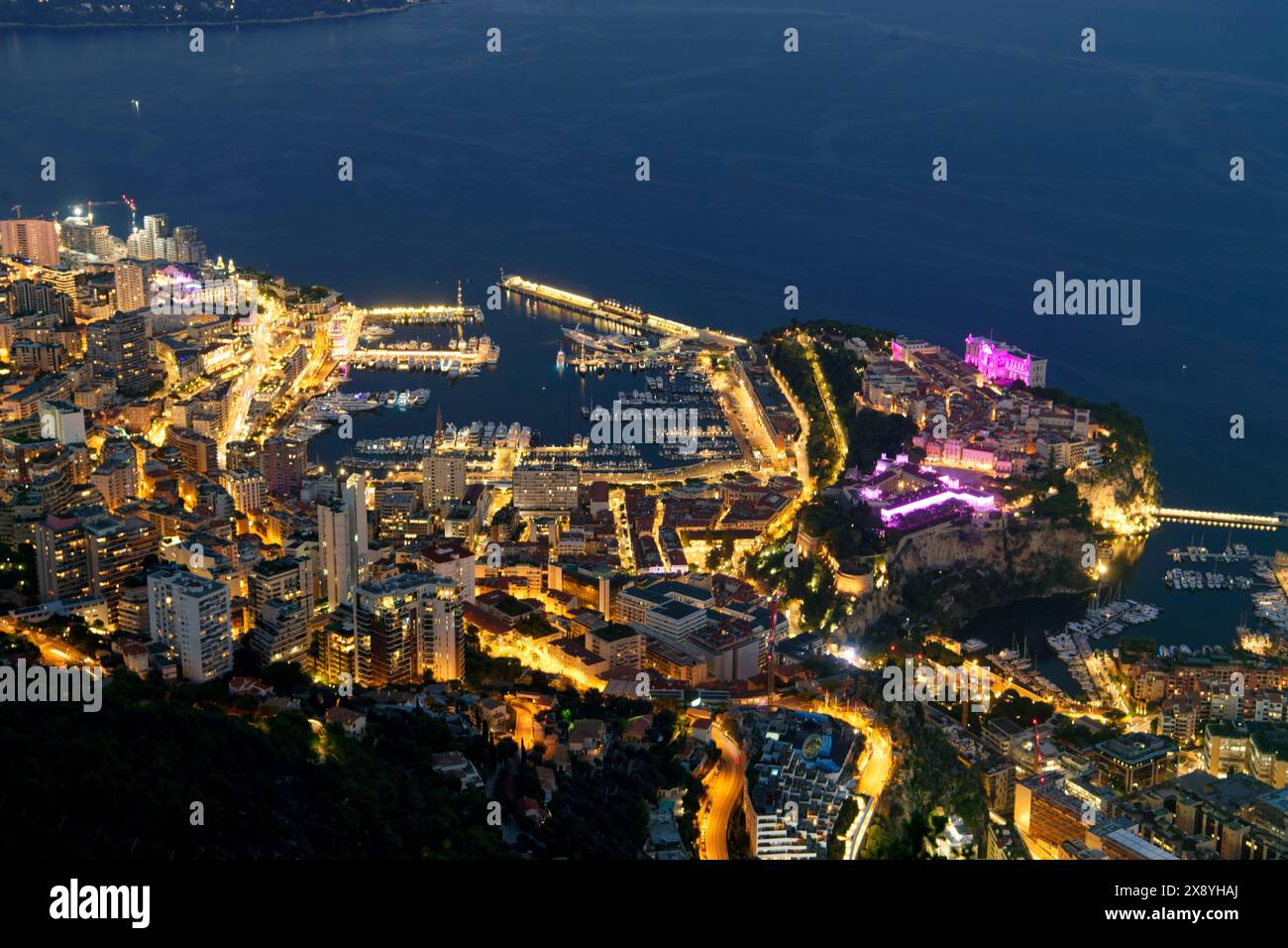 Principality of Monaco, Monaco, The port of Fontvieille and Port ...