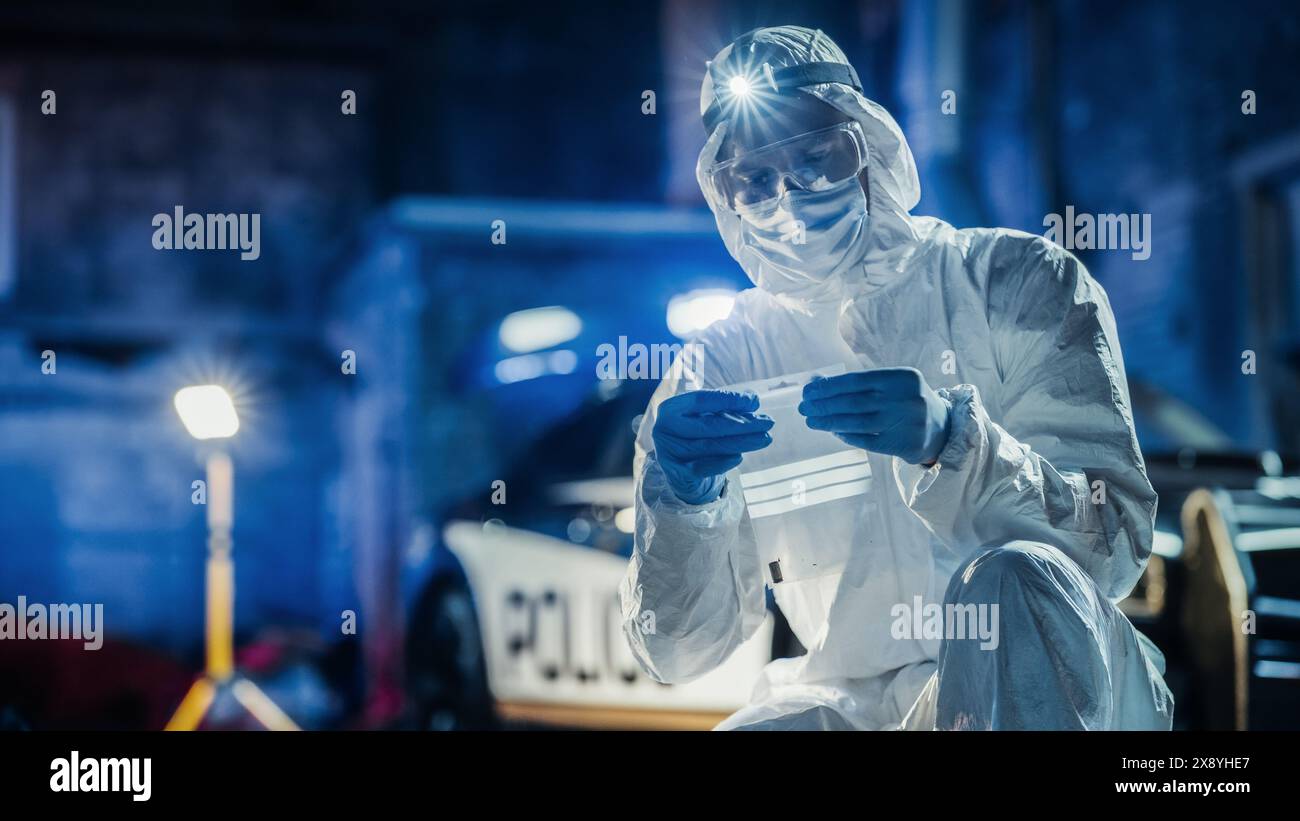 Expert Determining Potential Cause of Death While Bagging a Cartridge ...