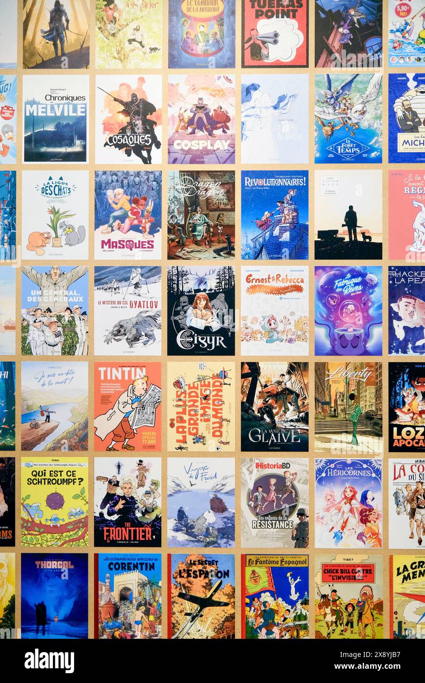 Belgium, Brussels, Belgian Comic Strip Center, or Comic Strip Museum ...